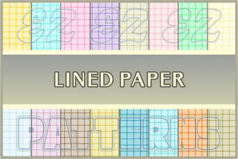 Lined Paper EZ Patterns www.ezpatterns.ca – Elmsdale Print