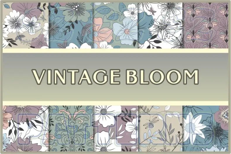 Vintage Bloom EZ Patterns www.ezpatterns.ca – Elmsdale Print