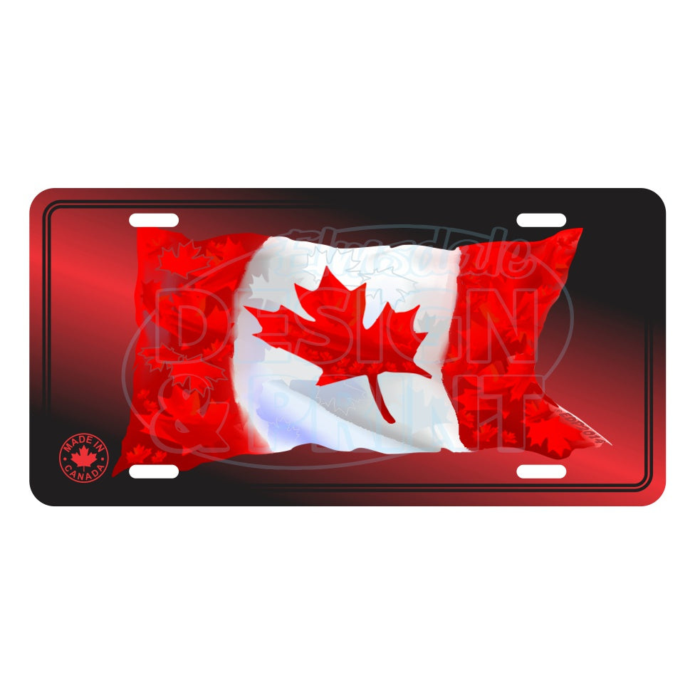 Canada Flag: License Plates – Elmsdale Print